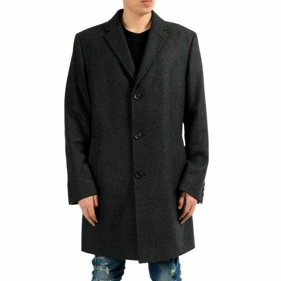 Hugo Boss | Jackets & Coats | Hugo Boss Stratus2 Mens Wool Gray Three ...